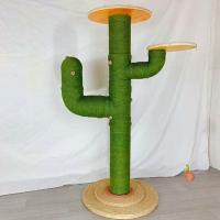 China Modern Luxury Large Multi-Level Eco-Friendly Durable Cat Scratching Post Cactus-Inspired Outdoor Toys Climbing Frame Sisal for sale