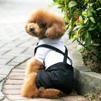 China Dog & Cat Tuxedo Costume Suit for Wedding Birthday Halloween Parties-Polyester Formal Shirt & Bow Tie Small to Medium Sizes for sale