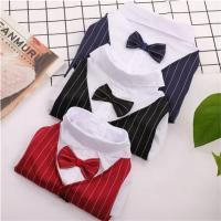 China Dog & Cat Tuxedo Costume Suit for Wedding Birthday Halloween Parties-Polyester Formal Shirt & Bow Tie Small to Medium Sizes for sale