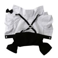 China Dog & Cat Tuxedo Costume Suit for Wedding Birthday Halloween Parties-Polyester Formal Shirt & Bow Tie Small to Medium Sizes for sale