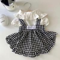 China Luxury 2025 Summer Striped Puppy Dress Set Creative Comfortable Cute Fabric Costume Chihuahua Yorkie Cats Dogs XXL Suspender for sale