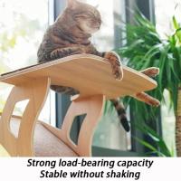 China Luxury Large Eco-Friendly Durable Cat Tree Scratcher Sisal Climbing Frame Ladder Slide Jumping Platform Halloween-themed Indoor for sale