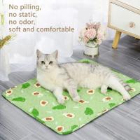 China Summer Mat Pet Cooling Ice Blanket Mat Moisture Proof Dog Floor Sofa Cushion Skin Friendly Cat Sleep Breathable Pet Bed Covers for sale