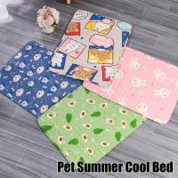 China Summer Mat Pet Cooling Ice Blanket Mat Moisture Proof Dog Floor Sofa Cushion Skin Friendly Cat Sleep Breathable Pet Bed Covers for sale