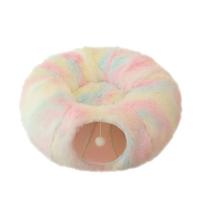 China Modern Waterproof Collapsible Cat Tunnel Bed Non-Slip Soft Plush Material Full Shape Tube Playground Toy Kittens Puppies Travel for sale