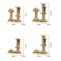 China Manufacturer Wholesale Beige MDF Board Wooden Toy Cat Scratcher for sale