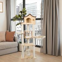 China Large Cat Tree Multi-level Cat Condo Furniture Activity Center with Cozy Perches Kitten House for Indoor for sale