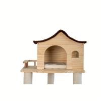 China Large Cat Tree Multi-level Cat Condo Furniture Activity Center with Cozy Perches Kitten House for Indoor for sale