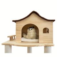 China Large Cat Tree Multi-level Cat Condo Furniture Activity Center with Cozy Perches Kitten House for Indoor for sale