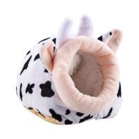 China Modern Fiber Cat Portable Pet Bed Cozy Lightweight Cute Removable Washable Sleeping Nest Winter Use for sale