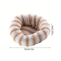 China Modern Fiber Cat Portable Pet Bed Cozy Lightweight Cute Removable Washable Sleeping Nest Winter Use for sale