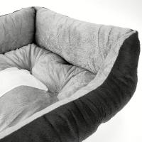 China Wholesale Luxury Waterproof Cartoon Suede Ultra Soft Rectangle Dog Bed Washable for sale
