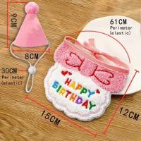 China 1set Cute Puppy Kitten Halloween Birthday Dog Cat Hats Scarves Creative Comfortable Machine Washable Polyester Material All Pet for sale