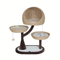 China Hot Sale Climbing Rack House Shelf Weaving Pet Litter Sisal Jumping Platform Tree for sale