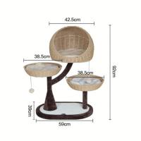China Hot Sale Climbing Rack House Shelf Weaving Pet Litter Sisal Jumping Platform Tree for sale