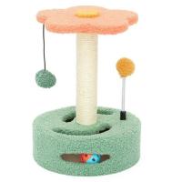 China Luxury Small Cat Scratching Tree Turntable Type Eco-Friendly Durable Toy Sisal Teasing Claw Grinding Halloween Carton Packing for sale