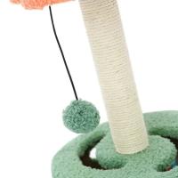 China Luxury Small Cat Scratching Tree Turntable Type Eco-Friendly Durable Toy Sisal Teasing Claw Grinding Halloween Carton Packing for sale