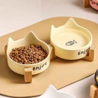 China Durable Eco-Friendly Cat Ear Pet Bowl Slow-Bowls Water Fountain Portable Outdoor Food Bowl Dogs Small Animals Elevated Design for sale