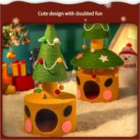 China Premium Luxury Cat Climbing Frame Wool Sisal Cat Trees Scratcher Perfect Christmas Halloween Decorations Cat Tree Tower for sale