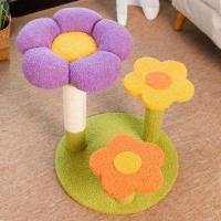China Luxury Cat Tree House MDF Sisal Flower Scratcher Jumping Frame Halloween Pet Furniture Sofa Protector Climbing Toys for Cats for sale