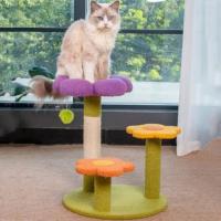 China Luxury Cat Tree House MDF Sisal Flower Scratcher Jumping Frame Halloween Pet Furniture Sofa Protector Climbing Toys for Cats for sale