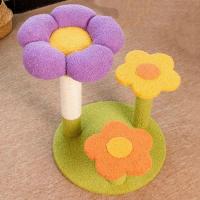 China Luxury Cat Tree House MDF Sisal Flower Scratcher Jumping Frame Halloween Pet Furniture Sofa Protector Climbing Toys for Cats for sale