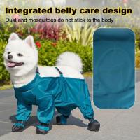 China Pet Out Wrap Belly Bag Rompers 4 Leg Shoes Dog Walking Waterproof Dustproof Polyester Halloween Cute Raincoat Boots for sale
