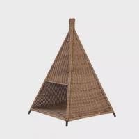 China Rattan Cat Nest Triangle Tent Dog Kennel All Seasons Universal Summer Cool Nest Breathable Cat Supplies for sale