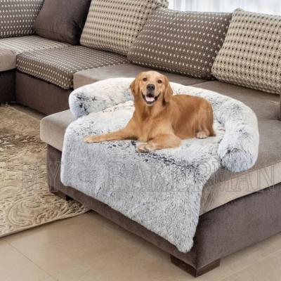 China Dropshipping Pet Dog Bed Sofa for Dog Pet Bed Warm Nest Washable Soft Furniture Protector Mat Cat Blanket Large Dogs Sofa Bed for sale