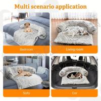 China Dropshipping Pet Dog Bed Sofa for Dog Pet Bed Warm Nest Washable Soft Furniture Protector Mat Cat Blanket Large Dogs Sofa Bed for sale