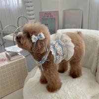 China Small XS Cute Comfortable Polyester Animal Print Clothing Puppies Cool Spring Mesh Embroidered Hollow Skirt Headpiece All for sale