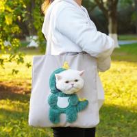 China New Design Modern Foldable Nylon Square Shoulder Bag Cat & Dog Carrier Portable Breathable Large Capacity Outdoor Pet Travel Bag for sale