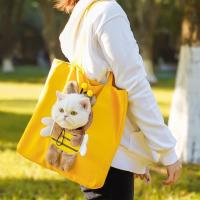 China New Design Modern Foldable Nylon Square Shoulder Bag Cat & Dog Carrier Portable Breathable Large Capacity Outdoor Pet Travel Bag for sale