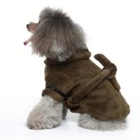 China Pet Dog & Cat Hooded Bathrobe Pajamas Soft Polyester Halloween Drying Towel Coat Sleeping Clothes for sale