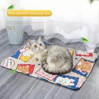China High Quality Summer Cooling Pet House Square Dog Sleeping Mat Puppy Cats Kennel Ice Pad Cold Water Bed Cushion for Puppies Pets for sale