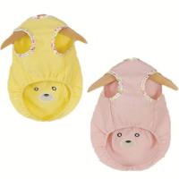 China Pink Yellow Hoodie Dress for Girls Small Medium Dogs Short Sleeve Coat for Chihuahua Dachshund Puppy Cats for Christmas Birthday for sale