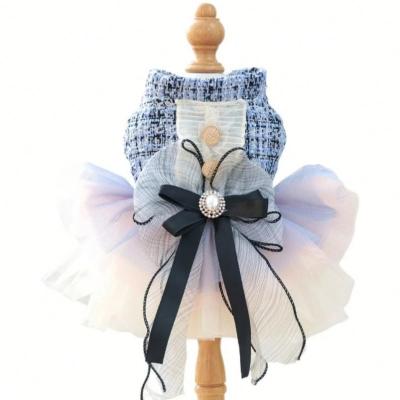 China Elegant Luxury Pet Dresses for Small Dogs and Cats Creative Multi-Color Fashionable Skirt Design Price for sale