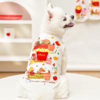 China Pet Clothes Dog Halloween Striped Summer Thin Breathable Anti-Shedding Cute Cartoon Dachshund Vest for sale