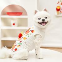 China Pet Clothes Dog Halloween Striped Summer Thin Breathable Anti-Shedding Cute Cartoon Dachshund Vest for sale