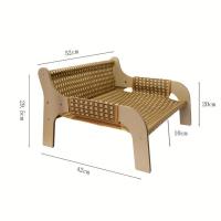 China Dual-Purpose Modern Cat Scratch Board Recliner Sofa Removable Washable Cover Comfortable Rectangle Pet Chair for Cats-All for sale