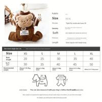 China Cartoon Winter Pet Dog Vest Jacket for Small Medium Dogs Cats Pet Warm Cotton Clothes for sale
