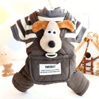 China Cartoon Winter Pet Dog Vest Jacket for Small Medium Dogs Cats Pet Warm Cotton Clothes for sale
