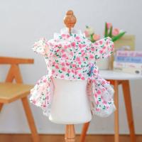China Cute Pet Clothes Dot Dress Puppy Princess Skirt Skin-friendly Colorful Dog Dress Spandex All Seasons Spring/Summer for sale