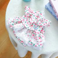China Floral Dress Puppy Princess Skirt Skin-friendly Colorful Dog Dress Lovely Pet Dresses for sale