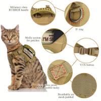 China Adjustable Tactical Retractable Leash for Dogs Cloth Material Cute Design Comfortable Fit Small Pets Training Vest 2 Patches for sale