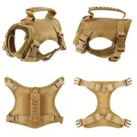 China Adjustable Tactical Retractable Leash for Dogs Cloth Material Cute Design Comfortable Fit Small Pets Training Vest 2 Patches for sale