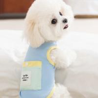 China Pet Pocket Sun Protection Clothes Puppy Summer Ice Silk Vest Teddy Soft Two Leg Clothes Maltese Sleeveless Short Sleeve for sale