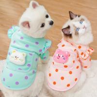 China 2025 Summer Comfortable Creative Cute Animal Print Polyester Halloween Puppy Vest Dog Cat Machine Washable Pet Clothing for sale