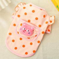 China 2025 Summer Comfortable Creative Cute Animal Print Polyester Halloween Puppy Vest Dog Cat Machine Washable Pet Clothing for sale
