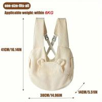 China Large Capacity Fashion Polyester Portable Pet Carrier Backpack Comfortable Breathable Travel Bag Secure Snap Closure for Small for sale